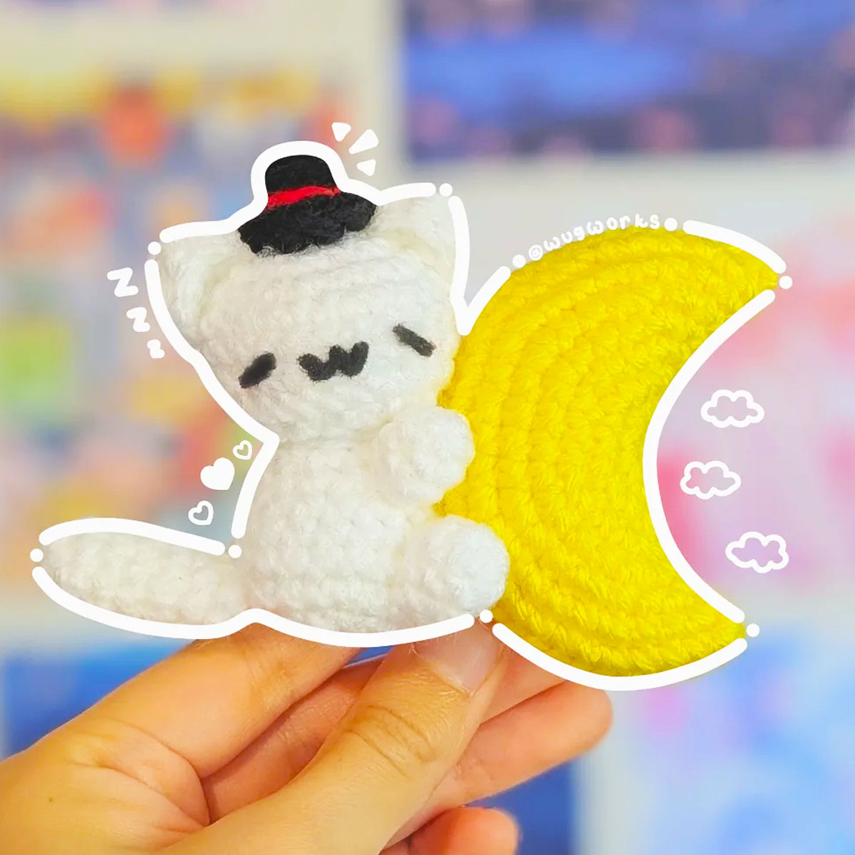 Lune Câline et Chat Coquin Modèle PDF Amigurumi